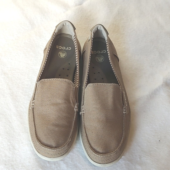 Crocs Shoes Crocs Womens Walu Canvas Loafer Boat Shoe Poshmark